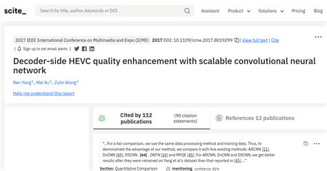Decoder Side Hevc Quality Enhancement With Scalable Convolutional