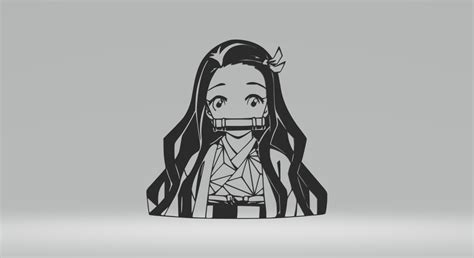 Stl File Nezuko Kamado Character Frame From Anime Demon Slayer・model To Download And 3d Print