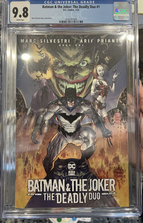 Batman And The Joker Deadly Duo 1 Cgc 98 Dc Comics Marc Silvestri