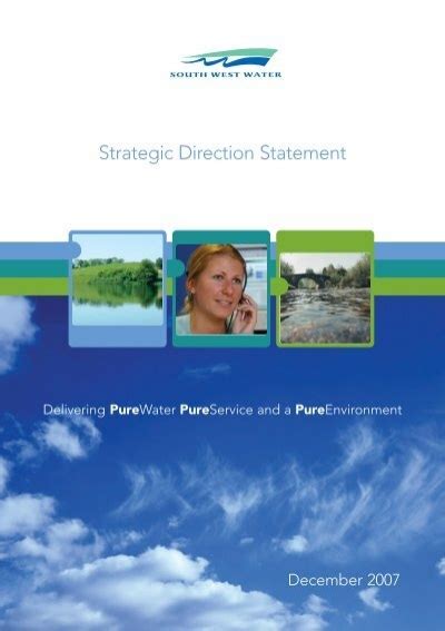 Strategic Direction Statement South West Water
