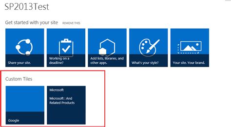 Sharepoint Pitstop How To Create Custom Metro Tiles On Your Sharepoint 2013 Website
