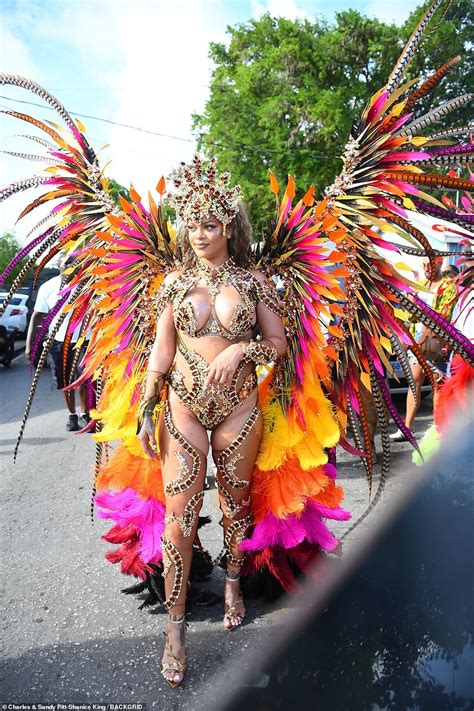 Rihanna Flies The Flag For Body Positivity In Skimpy Carnival Costume