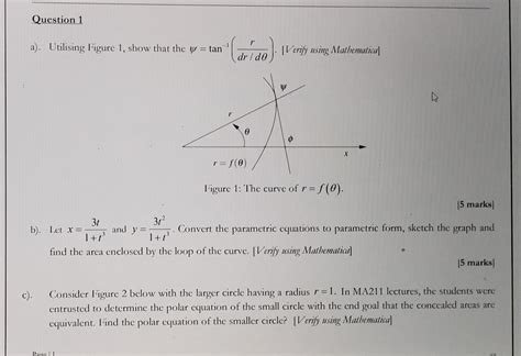 Solved Question R A Utilising Figure Show That The Chegg