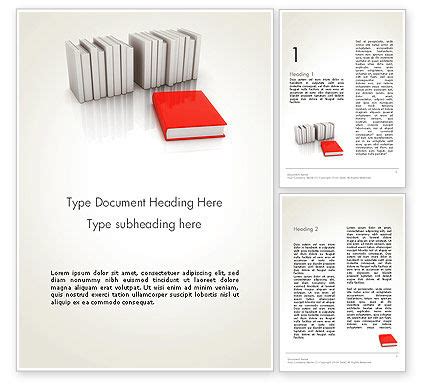 Books Development Word Template 12166 PoweredTemplate Com