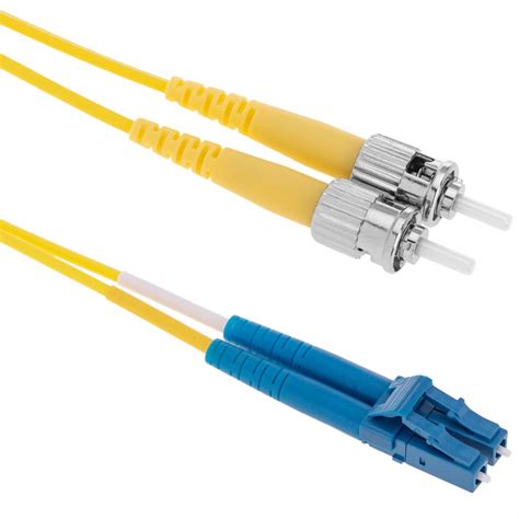 Cabo de Fibra Óptica Monomodo LC para ST Duplex 9 125 de 1 m OS2