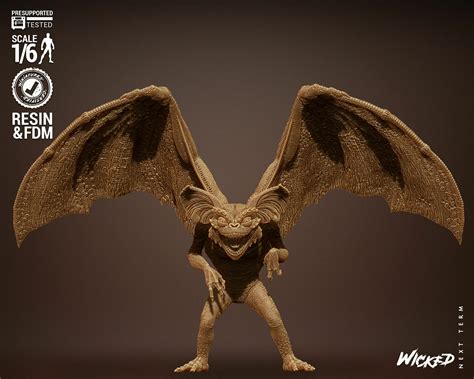 🦇 Wicked Gremlins Bat Sculpture Tested And Ready For 3d Printing・ 3d