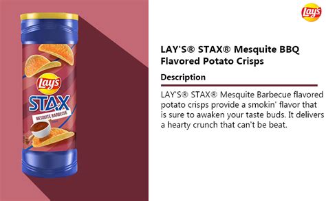 Lay S Stax Mesquite Barbecue Grams Amazon In Grocery Gourmet Foods