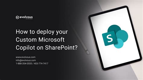 Deploy Your Custom Microsoft Copilot On Sharepoint Evolvous