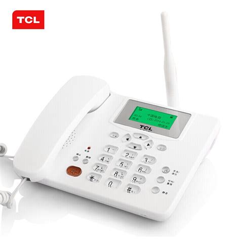 Tcl 插卡电话机 移动固话 家用办公电销座机 电信手机卡 大音量 全中文 Cf203c白色 融创集采商城
