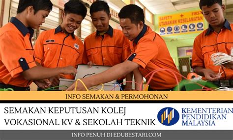 Semakan Keputusan Peperiksaan Kolej Vokasional 2019 Kolejmy