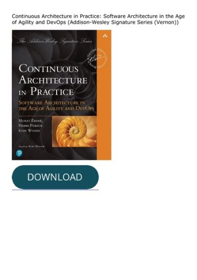 Pdffull Download Continuous Architecture In Practice Software