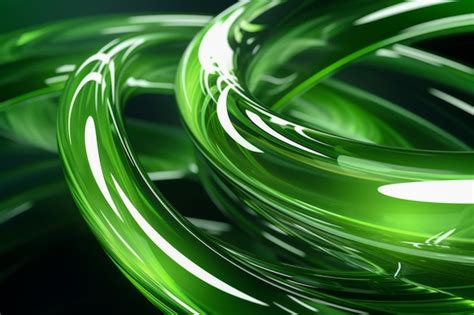 Premium Photo Green Glass Sculpture With A Green Background
