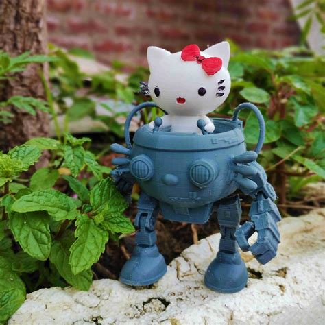 3d Printer Files 3mf File Hello Kitty Bot A Robot Piloted By An