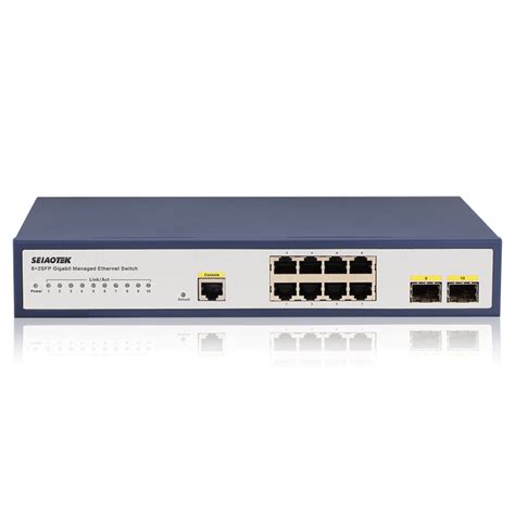 8 Port Gigabit Managed Layer 2 Ethernet Switch With 2 Sfp Slots