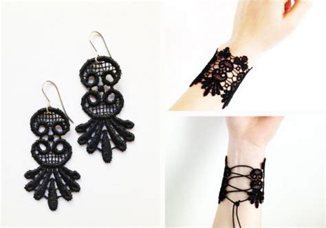 Very Sexy Diy Lace Jewelry Shelterness
