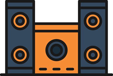 Speakers Line Filled 9818636 Vector Art At Vecteezy