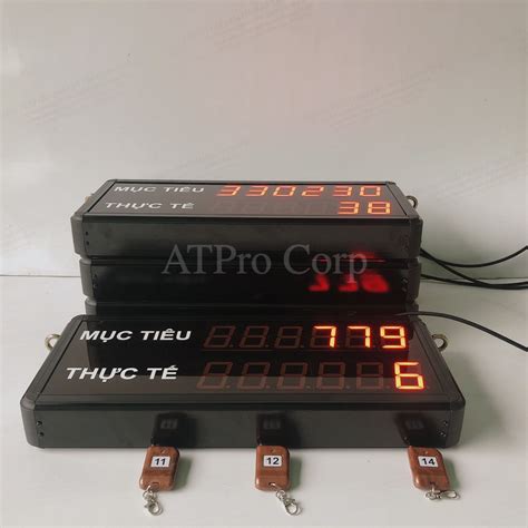 Bảng led hiển thị năng suất bảng theo dõi sản lượng sản xuất