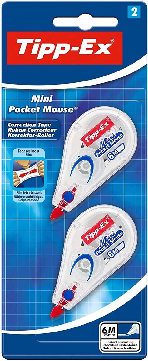 Tipp Ex White Correction Mouse Tippex Tipex 6m Mouse Roller Tipp Tape Box Of 10 Ebay Uk