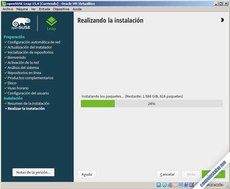 Cómo instalar openSUSE Leap en VirtualBox