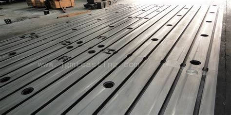 Durable Cast Iron T Slotted Bed Plates For Machine Tools Merhein