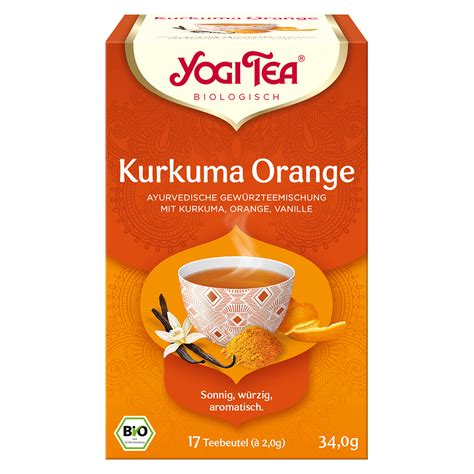 Bio Gewürztee Kurkuma Orange von Yogi Tea bei greenist de