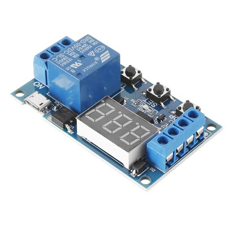 V Delay Time Relay Module Timing Programmable Optocoupler Isolation Pulse Cycle Power Off Trigger