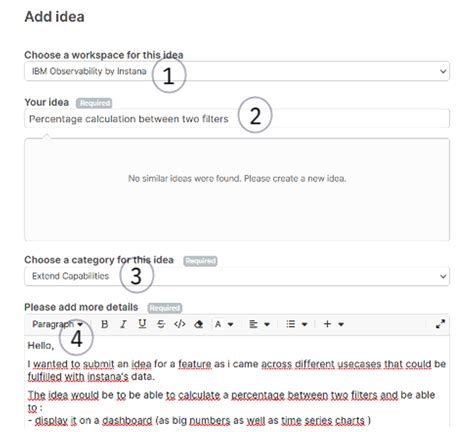 How To Open An AHA Tool Idea For Product Instana