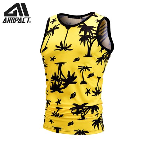 2019 New 3d Coconut Beach Tank Tops For Men Summer Holiday Hawaiian
