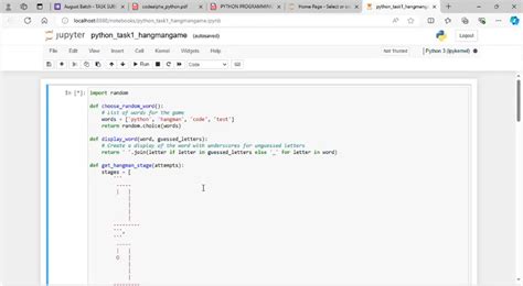 Palwasha Asad On Linkedin Python Coding Hangman Programming