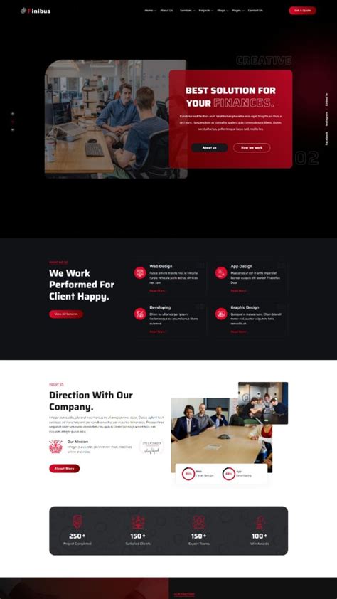 Finibus Software And Digital Agency React Template