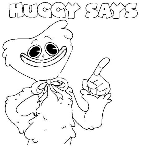 Tô Màu Huggy Wuggy Tranh Tô Màu Cho Bé