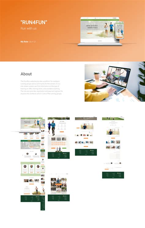 Uxui Runing Group Website Behance