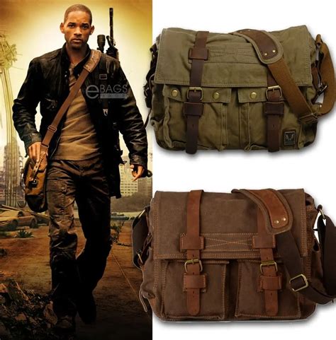 Mens Leather And Canvas Bags