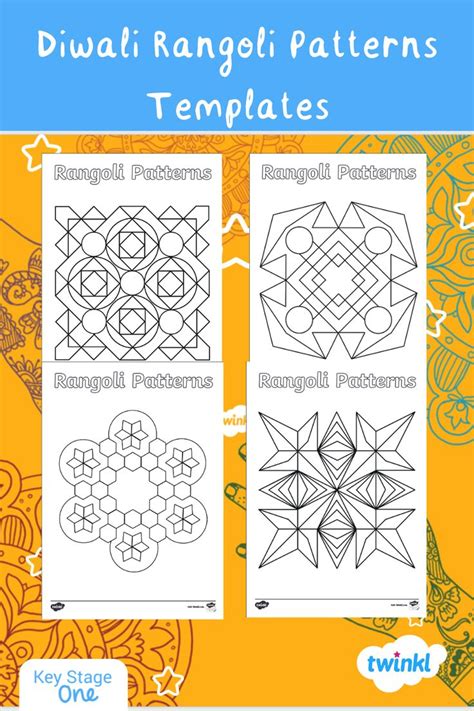 Diwali Rangoli Patterns Templates