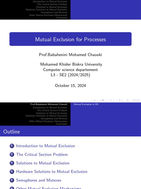 Se2 Chap2 Mutual Exclusion Pdf Process Computing Information Technology Se2 Chap2 Mutual Exclusion Pdf Process Computing Information Technology