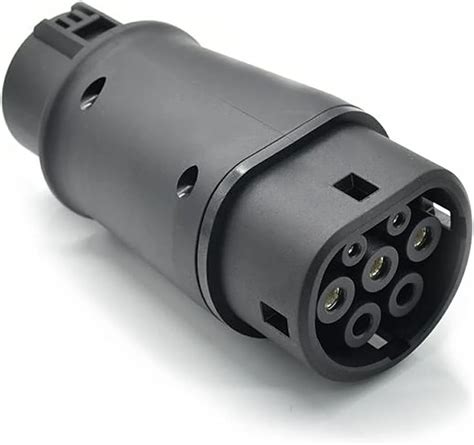 Ev Charger Connector Type 1 To Type 2 Adapter Electric Vehicle Charging