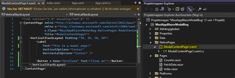 MAUI Blazor For Windows PushModalAsync Issue Issue Dotnet Maui GitHub