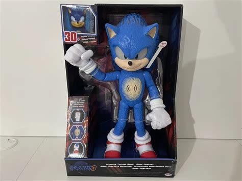 New Sonic Movie 3 12 Inch Ultimate Talking Sonic The Hedgehog Action