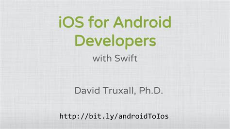 ios for android developers with swift speaker deck