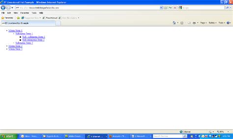 Adapting An Unordered List For A Horizontal Menu With Dropdown And