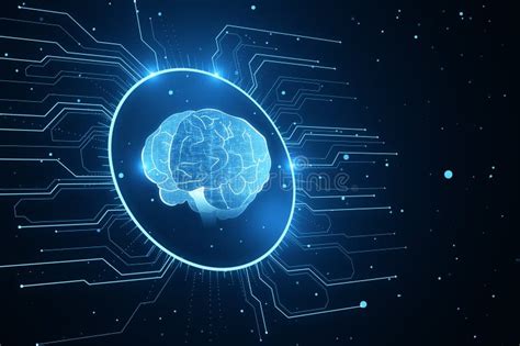 Neural Network Artificial Intelligence And Brainstorming Idea Concept With Digital Human Brain