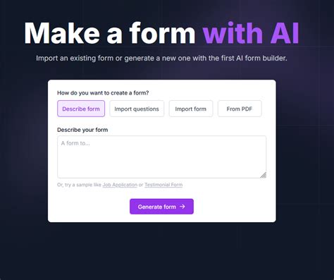 AI Form Builder Future AI Toolbox