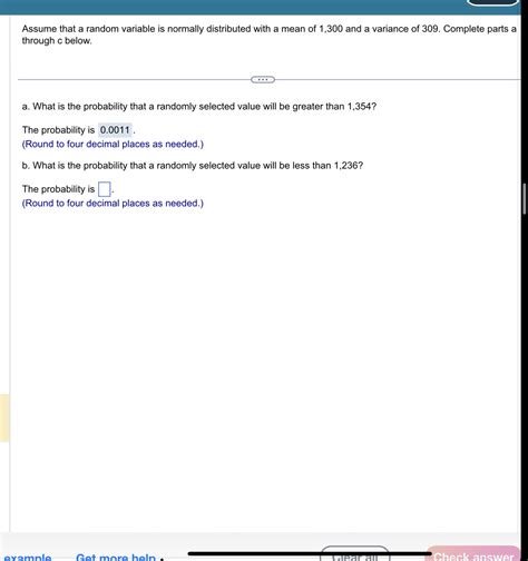 Solved Assume That A Random Variable Is Normally Distributed Chegg