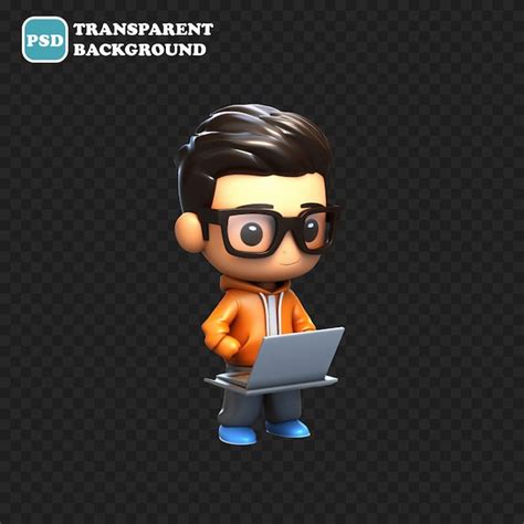 Premium Psd Programmer Icon Isolated 3d Render Illustration