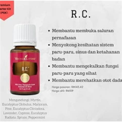 Jual Rc Young Living Essential Oil 5 Ml Original Not Dilute