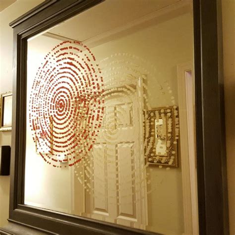 How To Stencil An Old Mirror Back To Beautiful