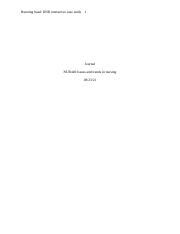 Week 1 Case Study Journal Docx Running Head DNR Interactive Case