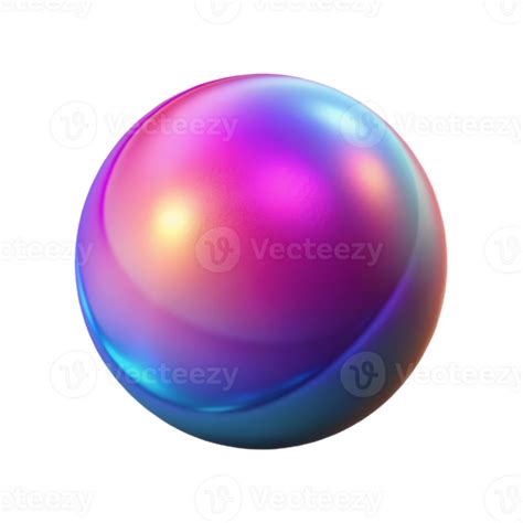 Iridescent Sphere Gradient Abstract Art In A Creative Three Dimensional Scene Of Design