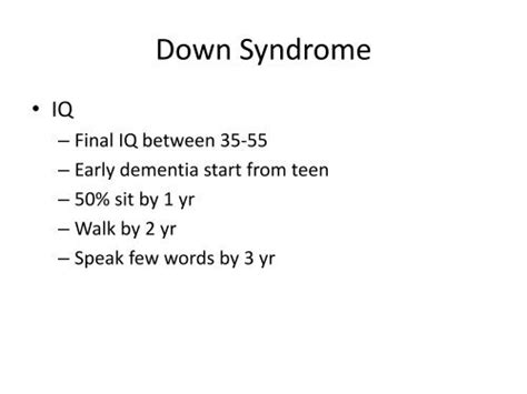 Down Syndrome • Genetic