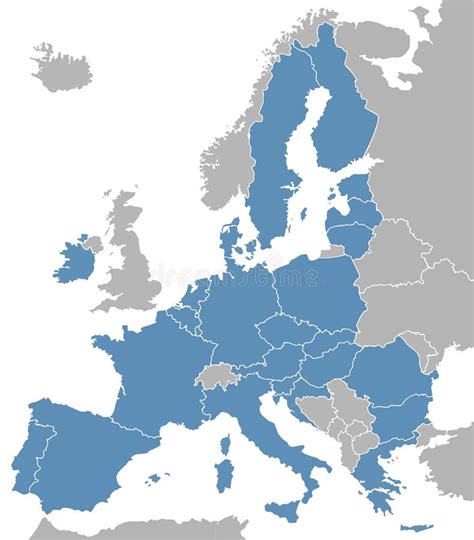 Europa Karte Vektor Abbildung Illustration Von Grenzen 35857918